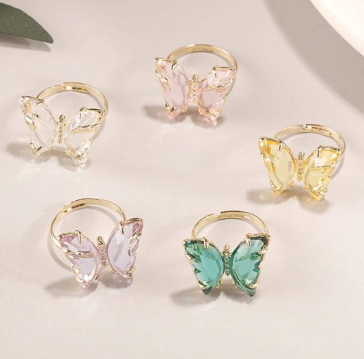 Adjustable butterfly ring for sale. Gold Butterfly Ring Adjustable Ring ...