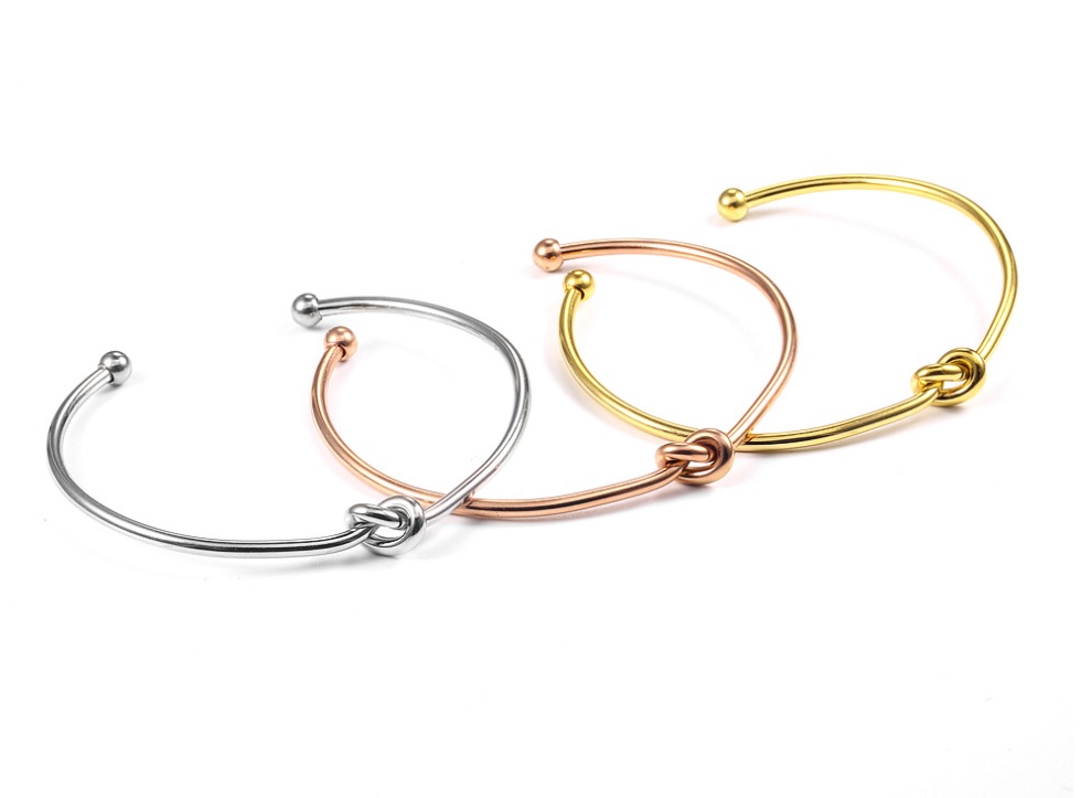 Gold Knot Bangle Jewelry Supplier| JR Fashion Accessories