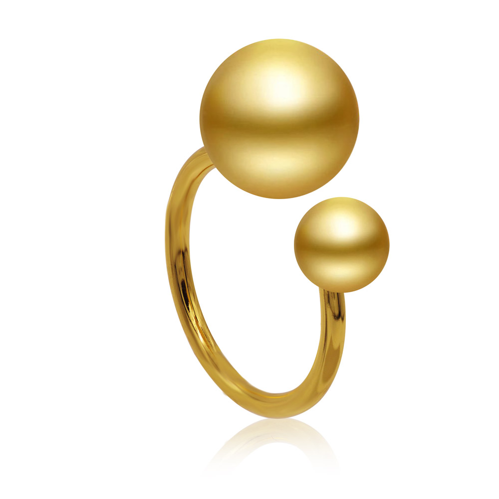 Ring Wholesale: Gold Plated Ball Cuff Ring Collection