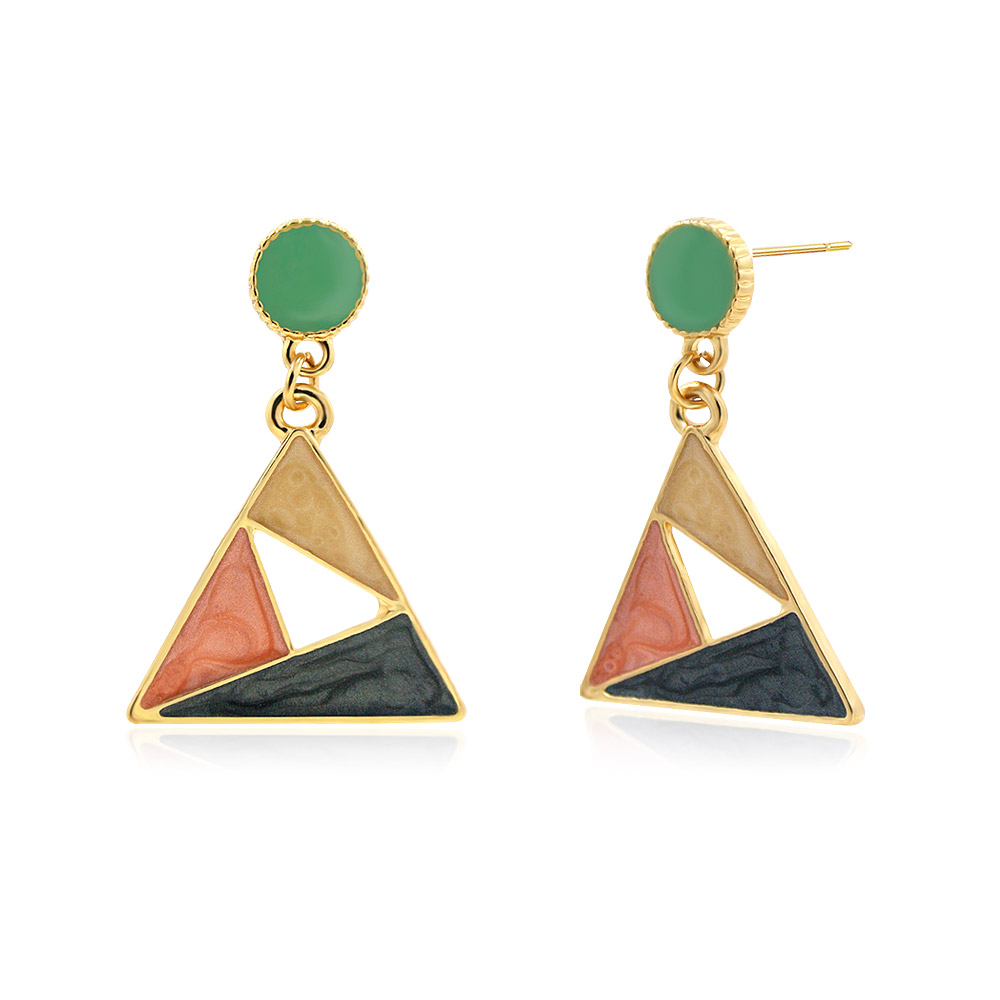 Dangle Triangle Geometric Earrings Wholesale Jewelry | JR Fashion ...