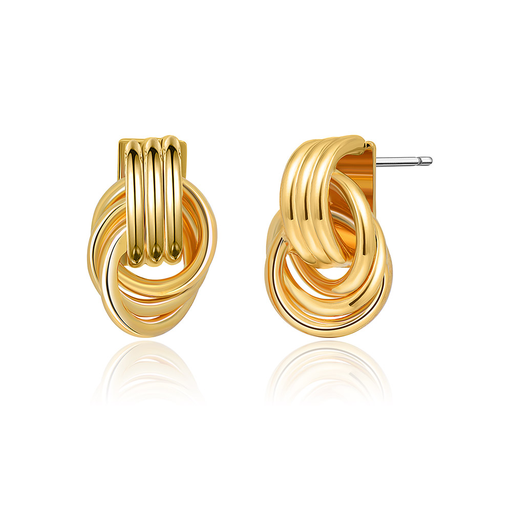 Gold Circle Loops Earring Gold Jewellery | JR Fashion Accessories