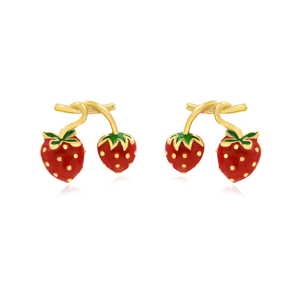 Strawberry Earrings. Wholesale Cute Strawberry Earrings | JR Fashion ...
