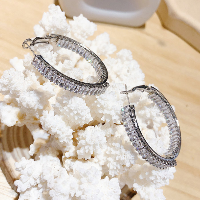 40mm Large Sparkly CZ Hoops Wholesale Jewelry For Resale | JR Fashion ...