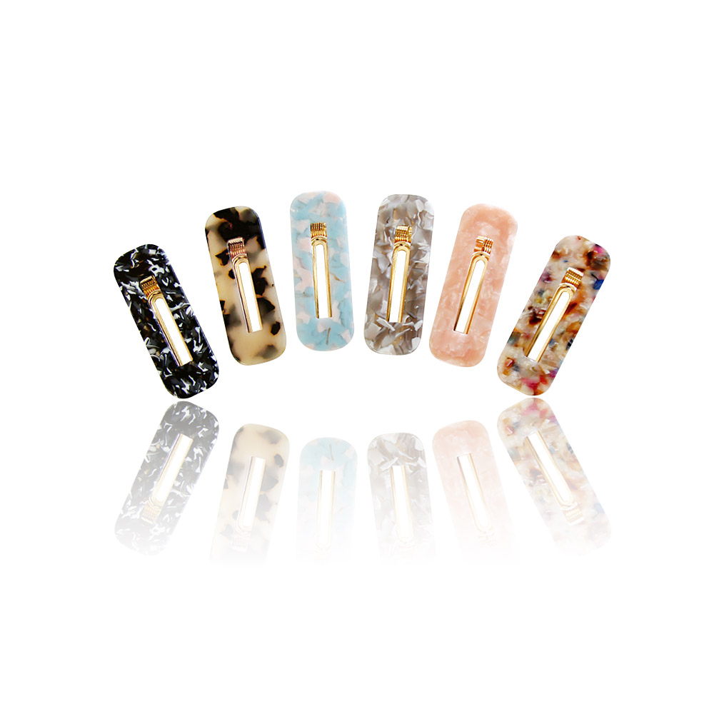 Bulk Rectangle Tortoise Shell Hair Clips and wholesale jewelry supplies ...