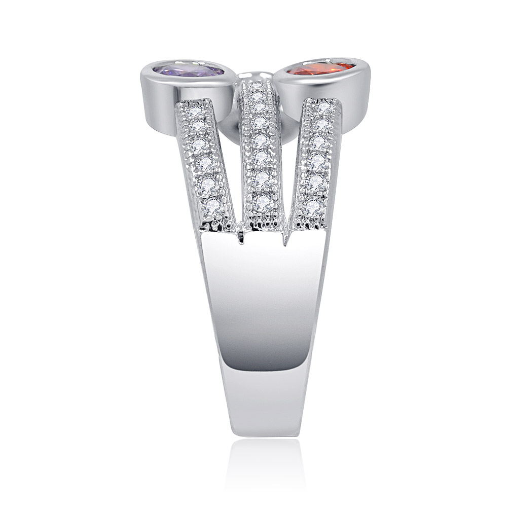 Multi Gemstone Bubble Ring Wholesale stainless steel jewelry | JR ...