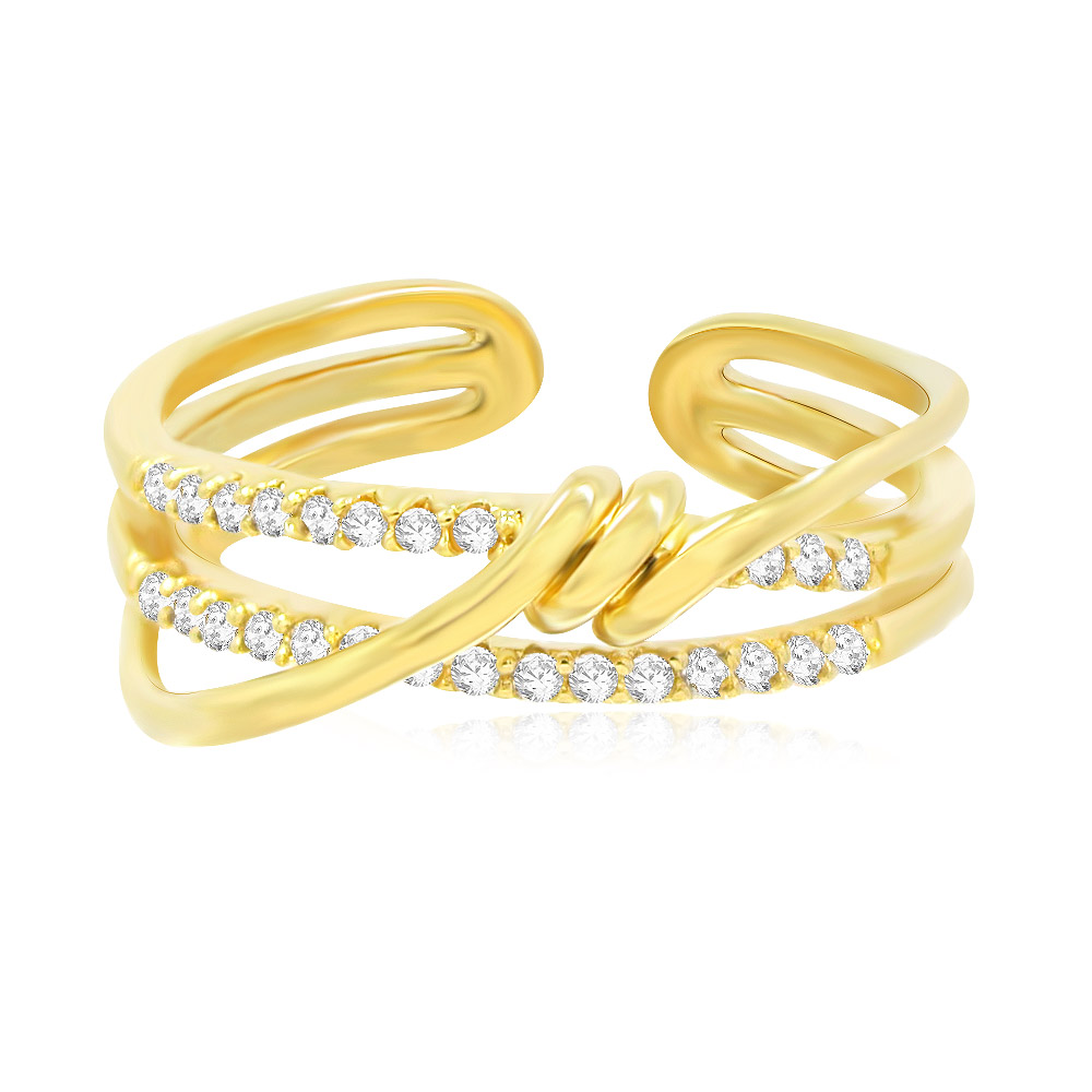 Gold Filled Zircone Adjustable Ring Supplier | JR Fashion Accessories