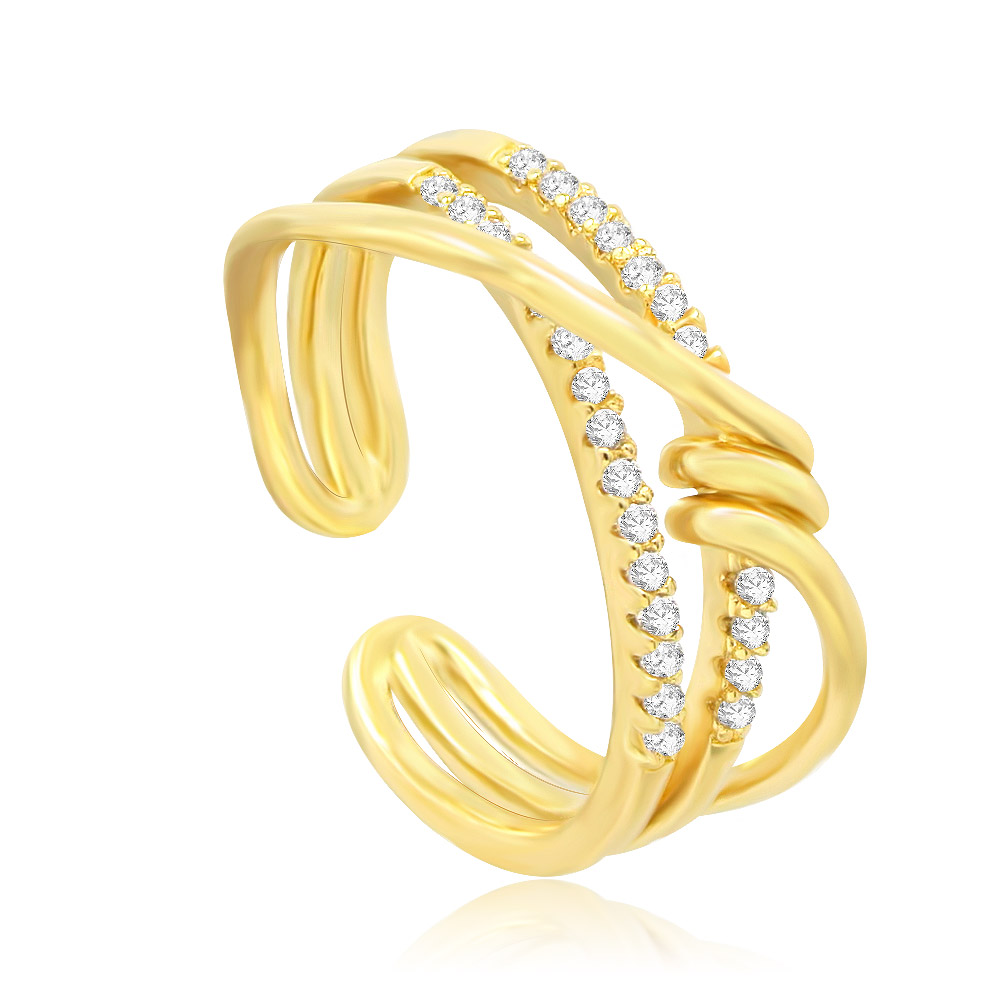 Gold Filled Zircone Adjustable Ring Supplier | JR Fashion Accessories
