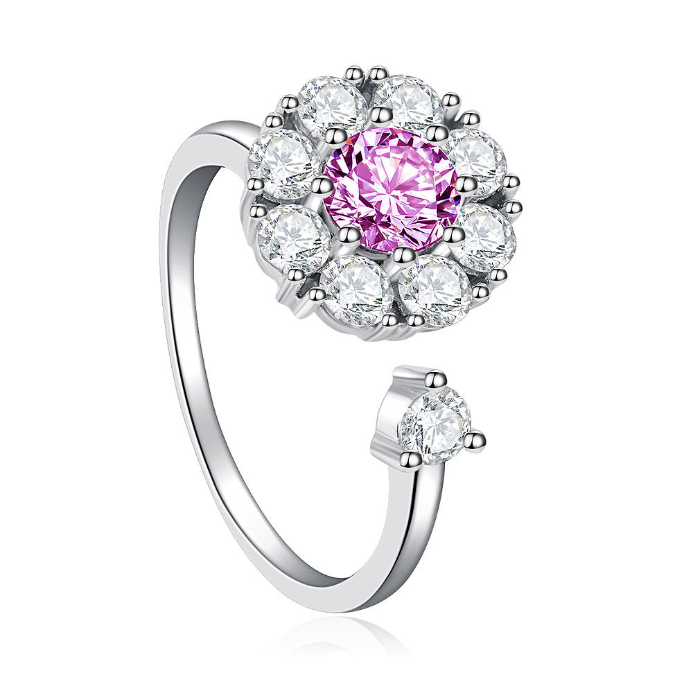 Wholesale Pinky Flower Spinning Ring | JR Fashion Accessories