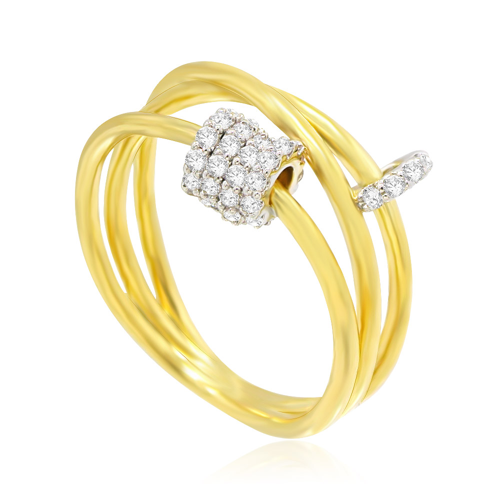 Hot Sale Pave Signity CZ 5 Graduated Circles Motion Rings | JR Fashion ...