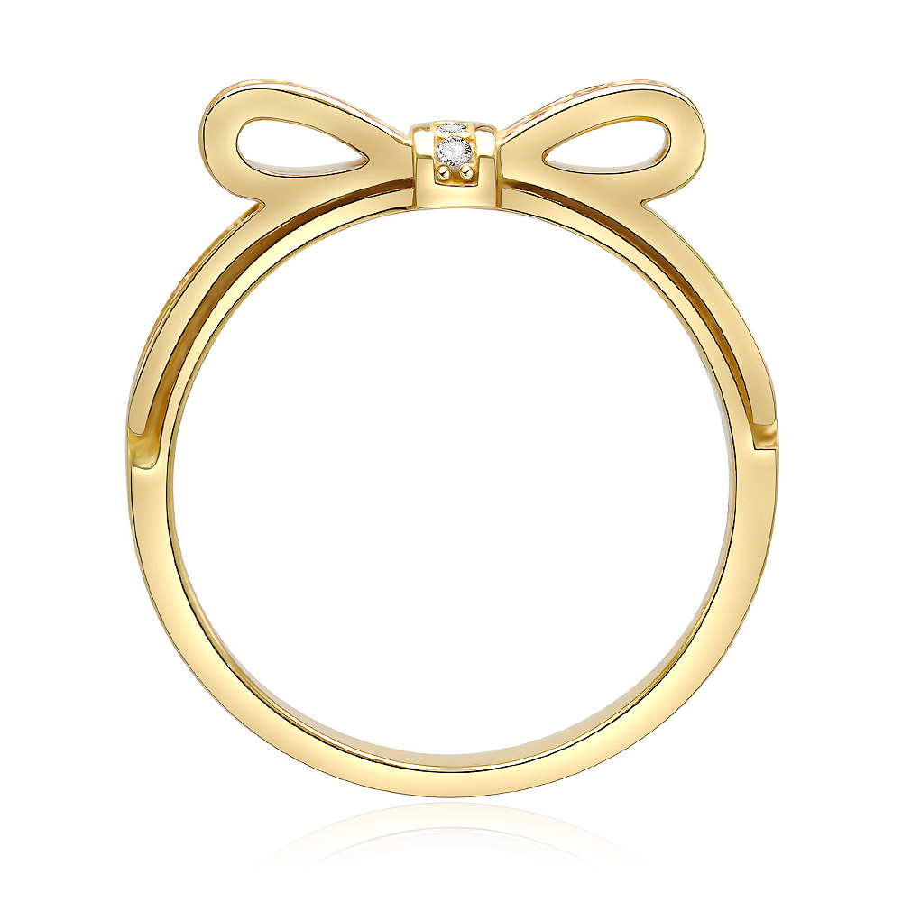 Gold Sterling Silver Bow knot Rings Wholesale Gold Ring | JR Fashion ...