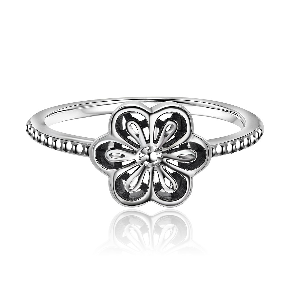 Wholesale 925 Sterling Silver Jewelry. S925 Single Dazzling Daisy Ring ...
