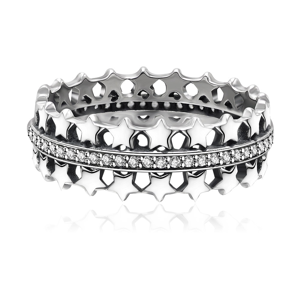 Double Row Star shine CZ Stacking Ring Boutique Wholesale | JR Fashion ...