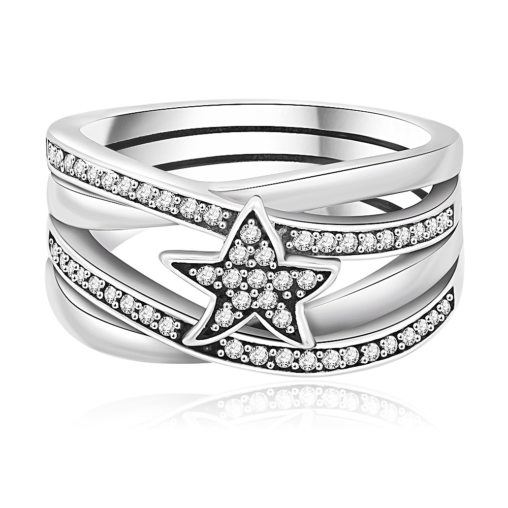 925 Sterling Silver Star Ring Boutique Wholesale | JR Fashion Accessories
