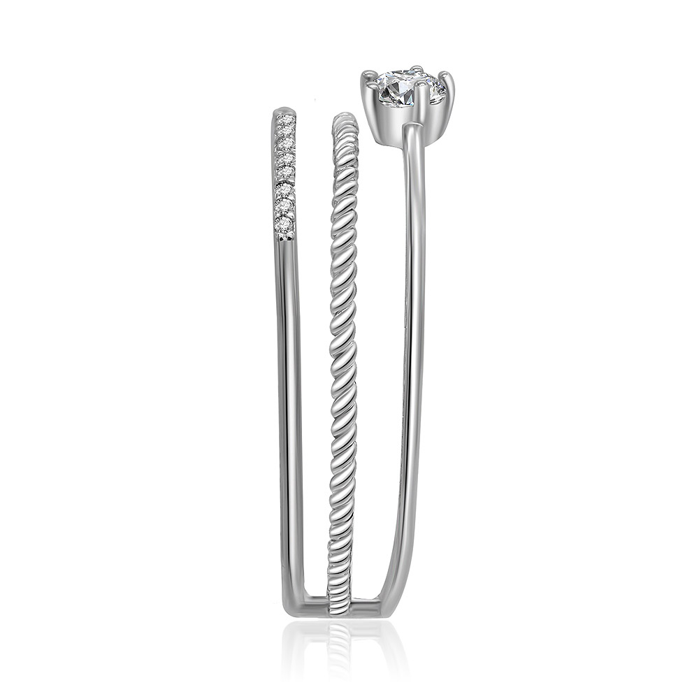 925 Silver Stackable 3 lines Ring Wholesaler | JR Fashion Accessories